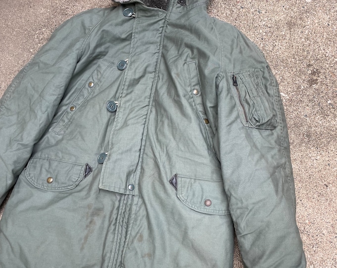 Medium Vintage Snorkel Parka Cold Weather Flight Jacket N-3B USAF - Etsy