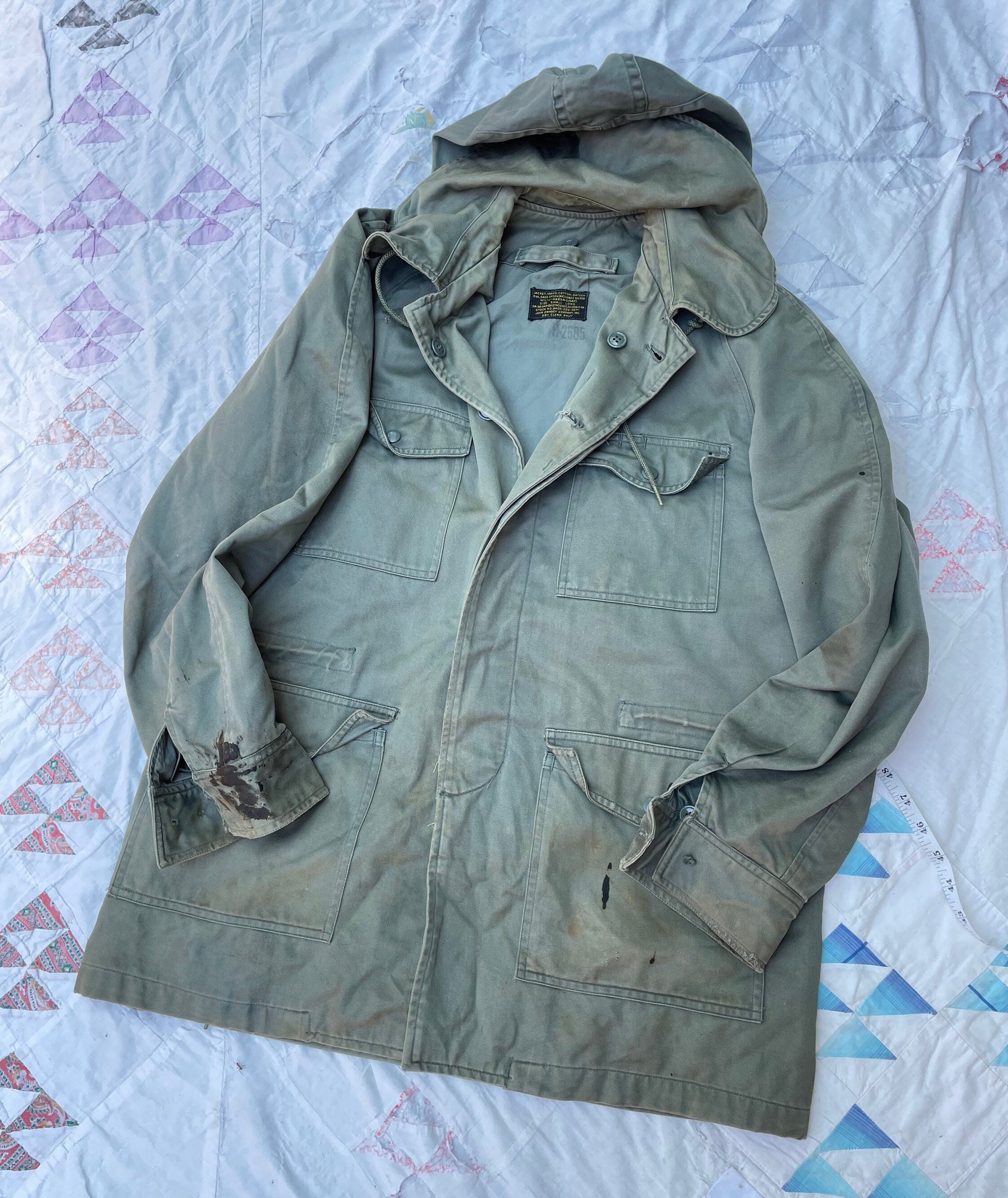 IKE #008 HOODED MILITARY BLOUSON-