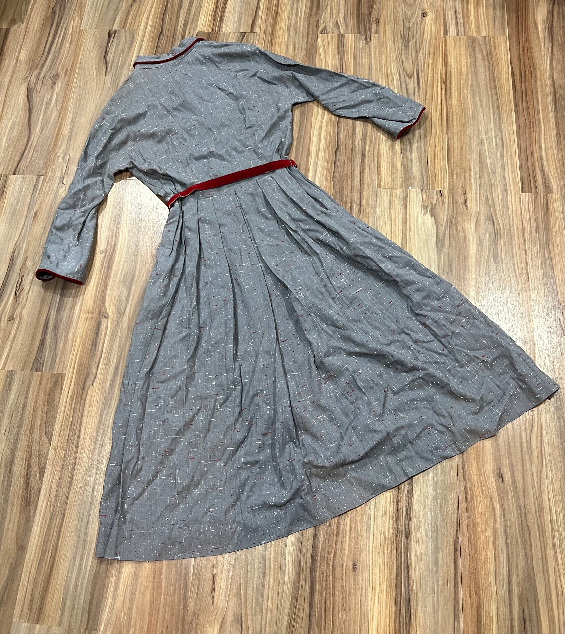 Vinage 50s Wool Rayon Atomic Fleck Kerrybrooke Belted Dress - Etsy