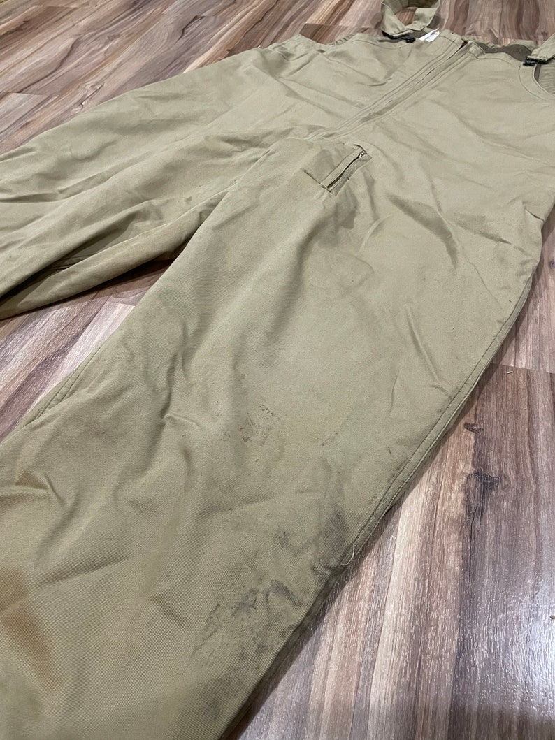 Large Vintage 40s WW2 Tanker Overalls Cotton Wool Lined USA - Etsy