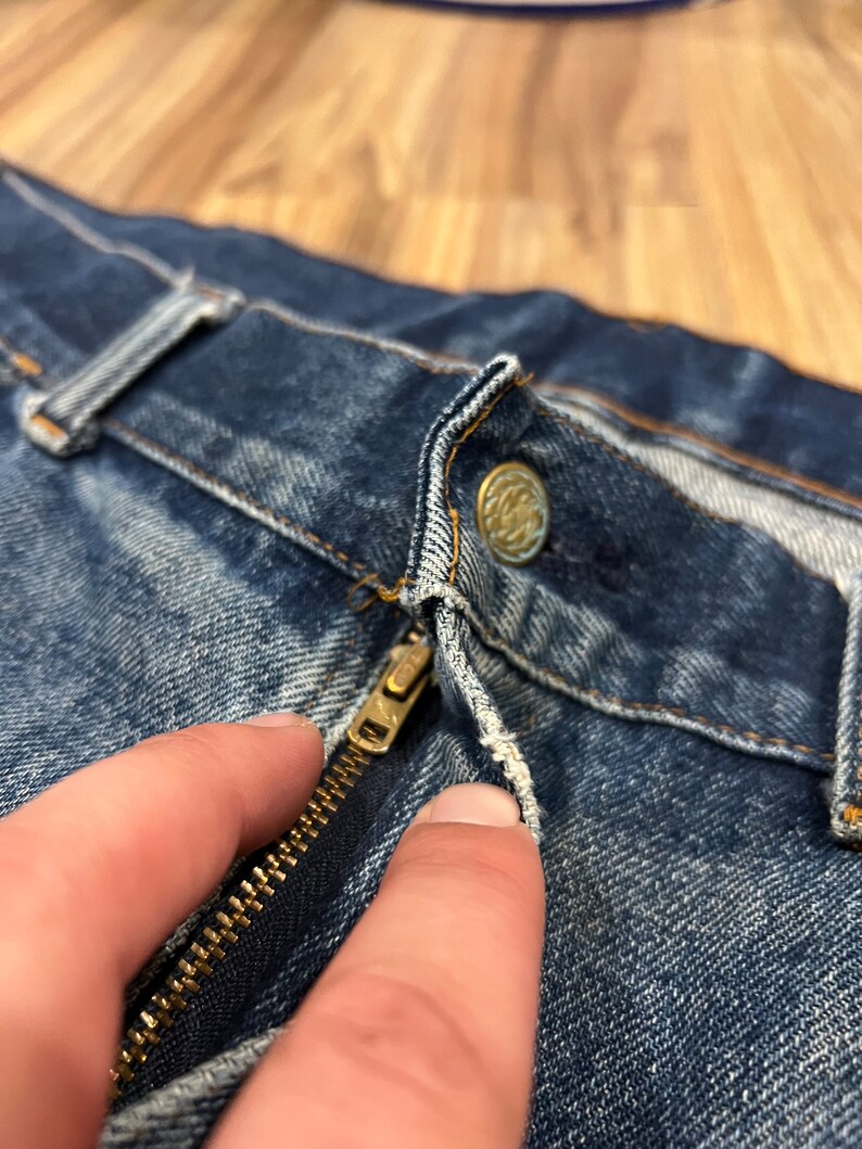 36x30 Vintage 70s Faded Distressed Peavey's Cowboy Western Jeans USA ...