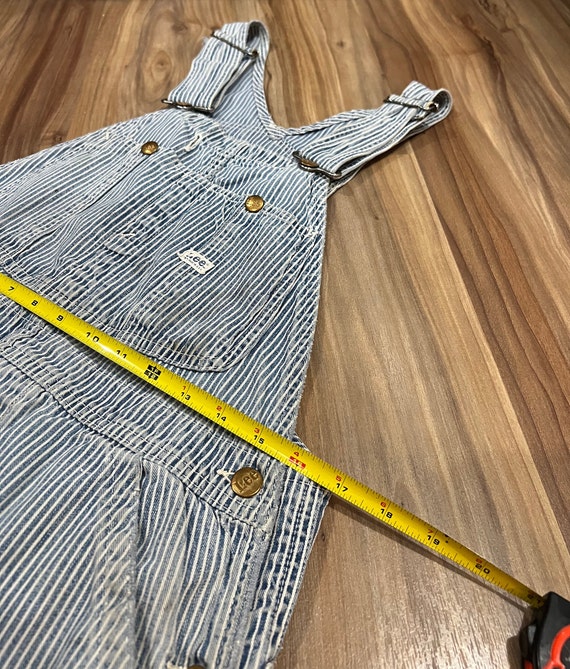 Vintage 60s Distressed Lee Denim Hickory Pinstripe Ov… - Gem