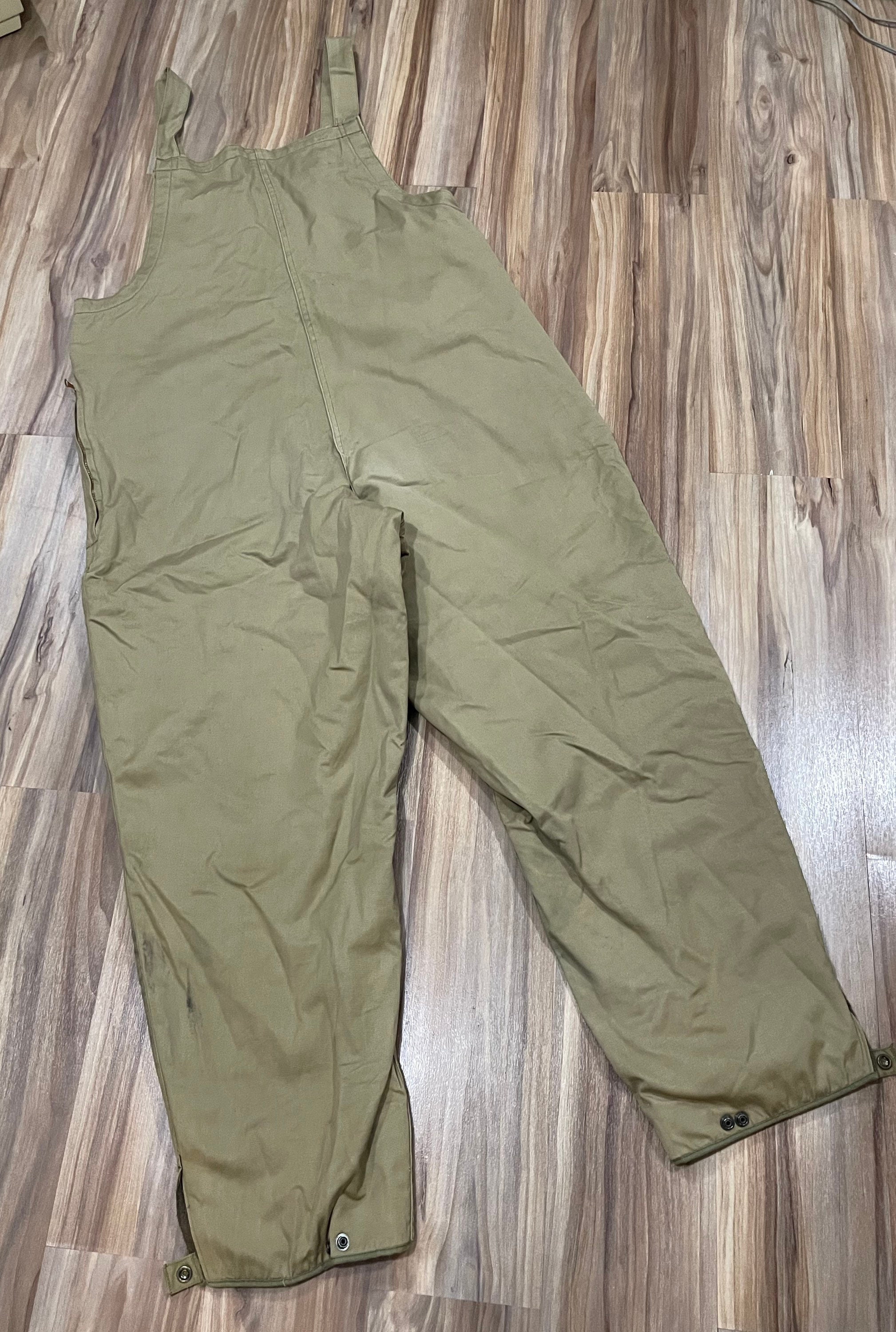 Large Vintage 40s WW2 Tanker Overalls Cotton Wool Lined USA - Etsy