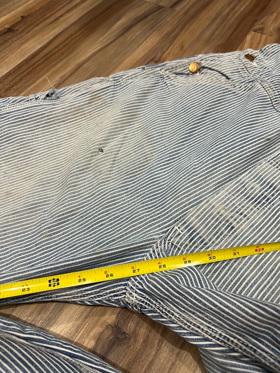Vintage 60s Distressed Lee Denim Hickory Pinstripe Ov… - Gem
