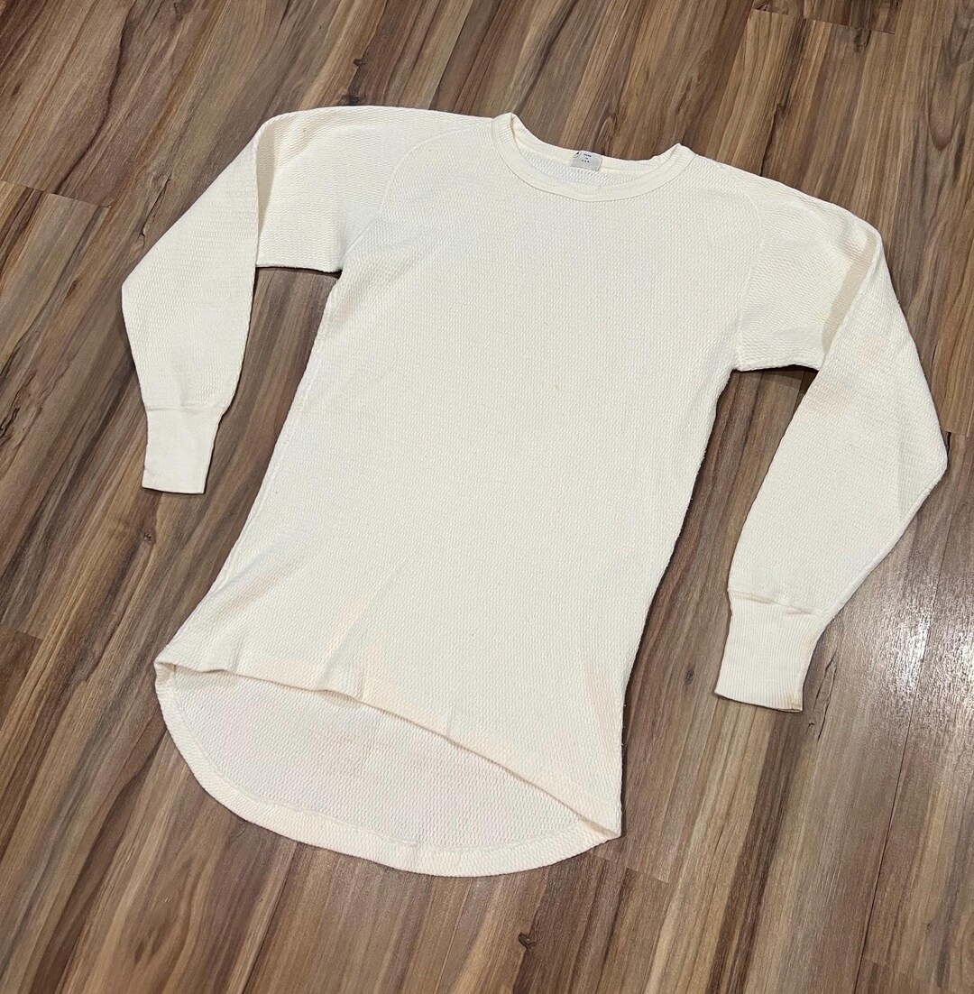 Small Long Vintage 60 Allen A Cotton Freedom Sleeve Thermal Shirt ...