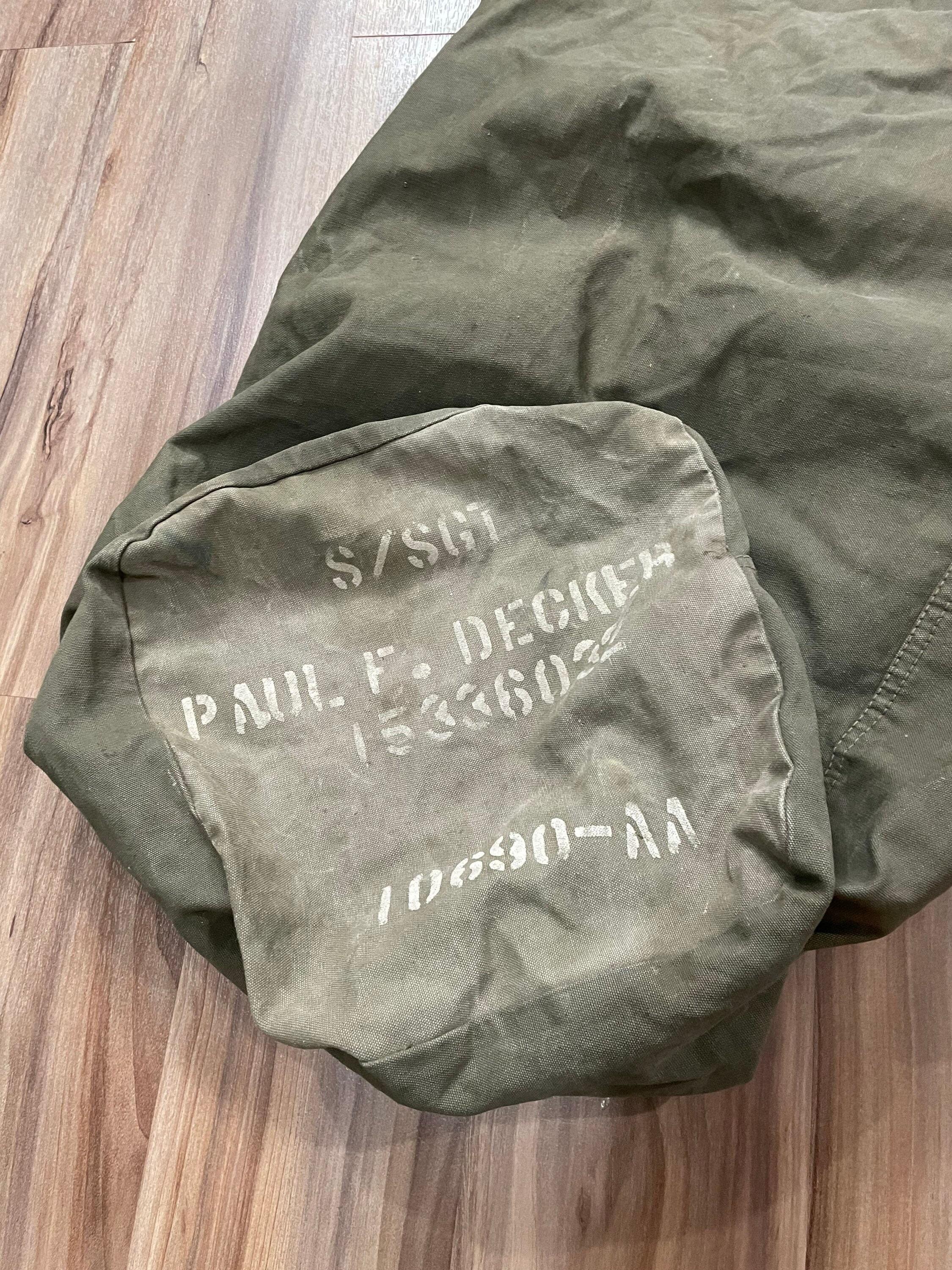Vintage US Army Military Duffel Gear Carrying Gear Bag Hand - Etsy