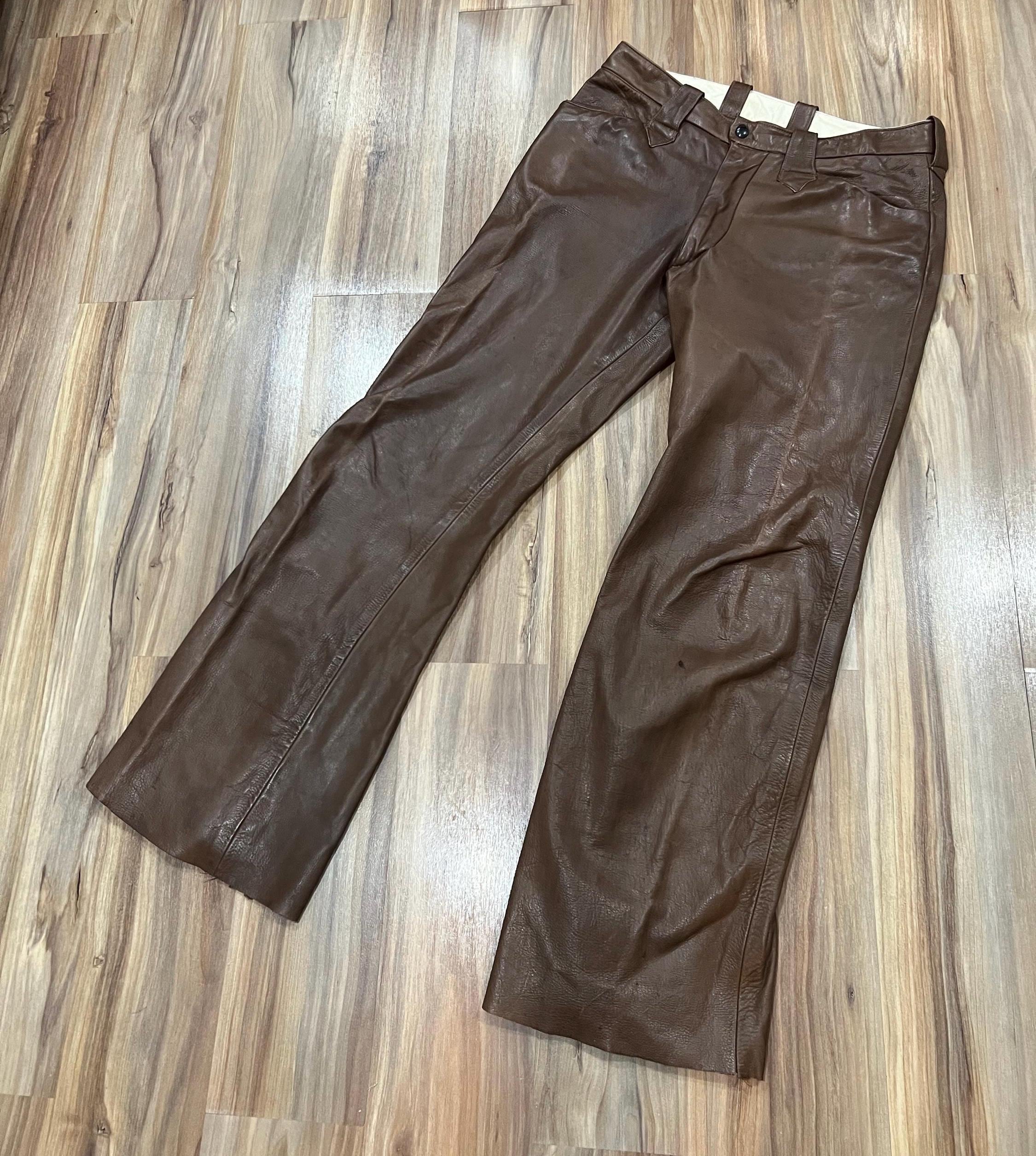 70s Leather Pants - Etsy 70s Leather Pants - Etsy