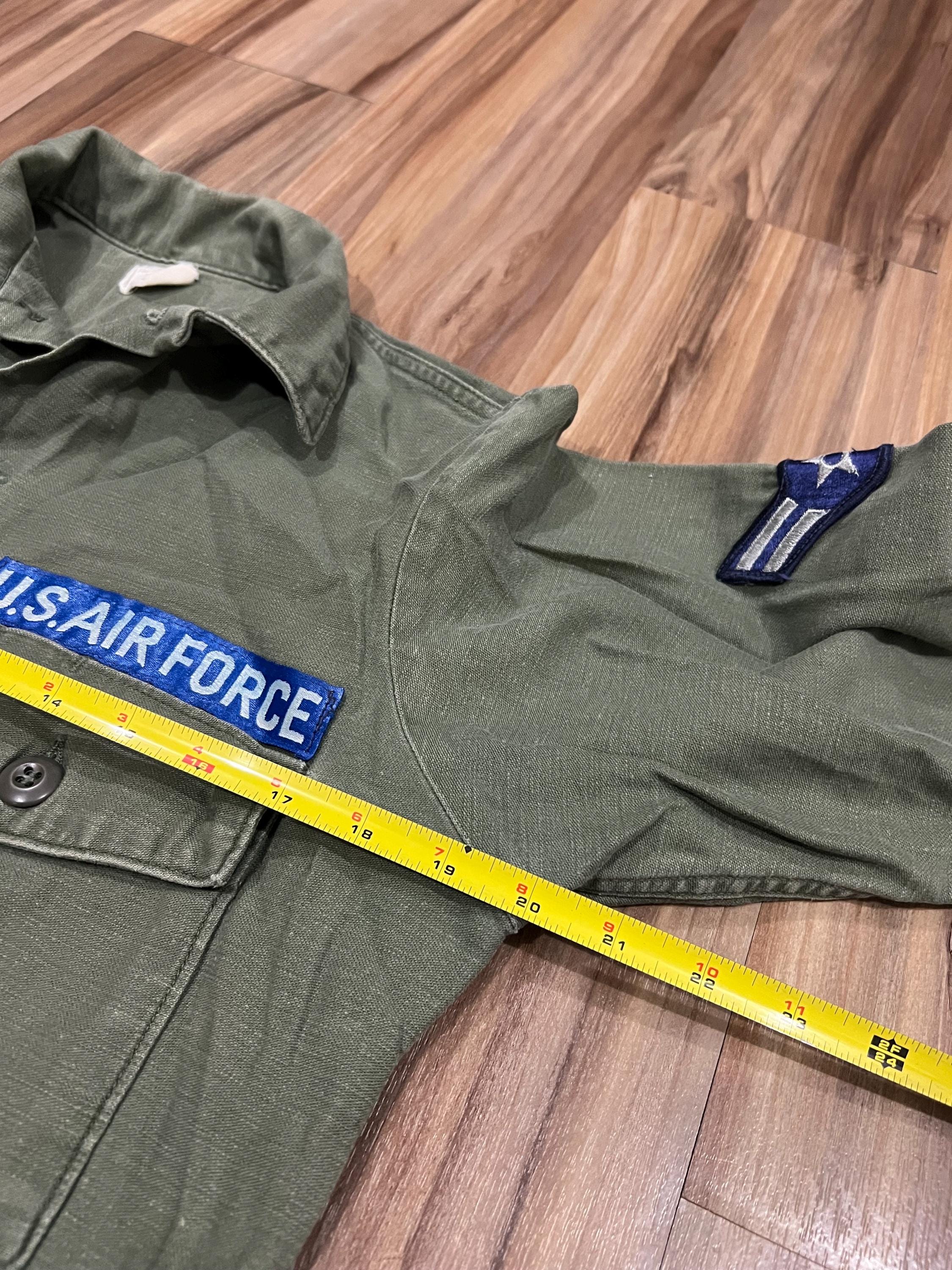 Small Vintage 60s 70s US Military Air Force Vietnam War Long Sleeve ...