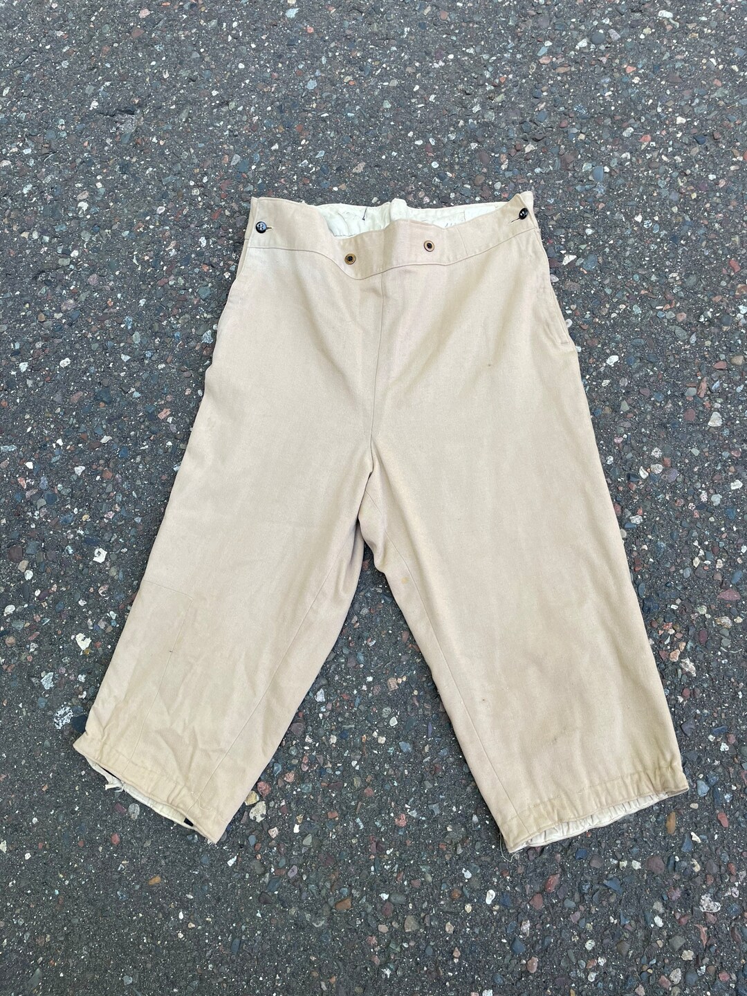 32W Vintage 20s 30s Buckleback Knicker Pants Trousers Beige - Etsy