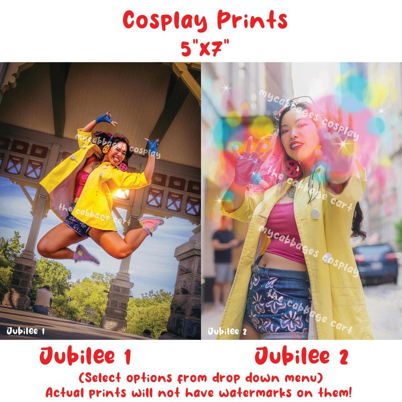 Jubilee Cosplay Print X-men Marvel Costume Photography - Etsy