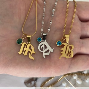 SILVER Stainless Steel Initial Necklace A Perfect Gift for Any Occasion ...