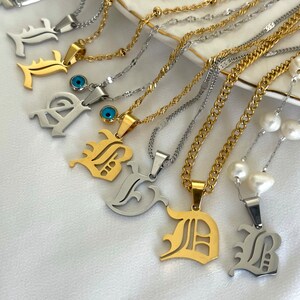 SILVER Stainless Steel Initial Necklace A Perfect Gift for Any Occasion ...