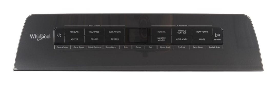 Whirlpool W11478519 Washer Console Control Panel WTW5100HC3 - Etsy