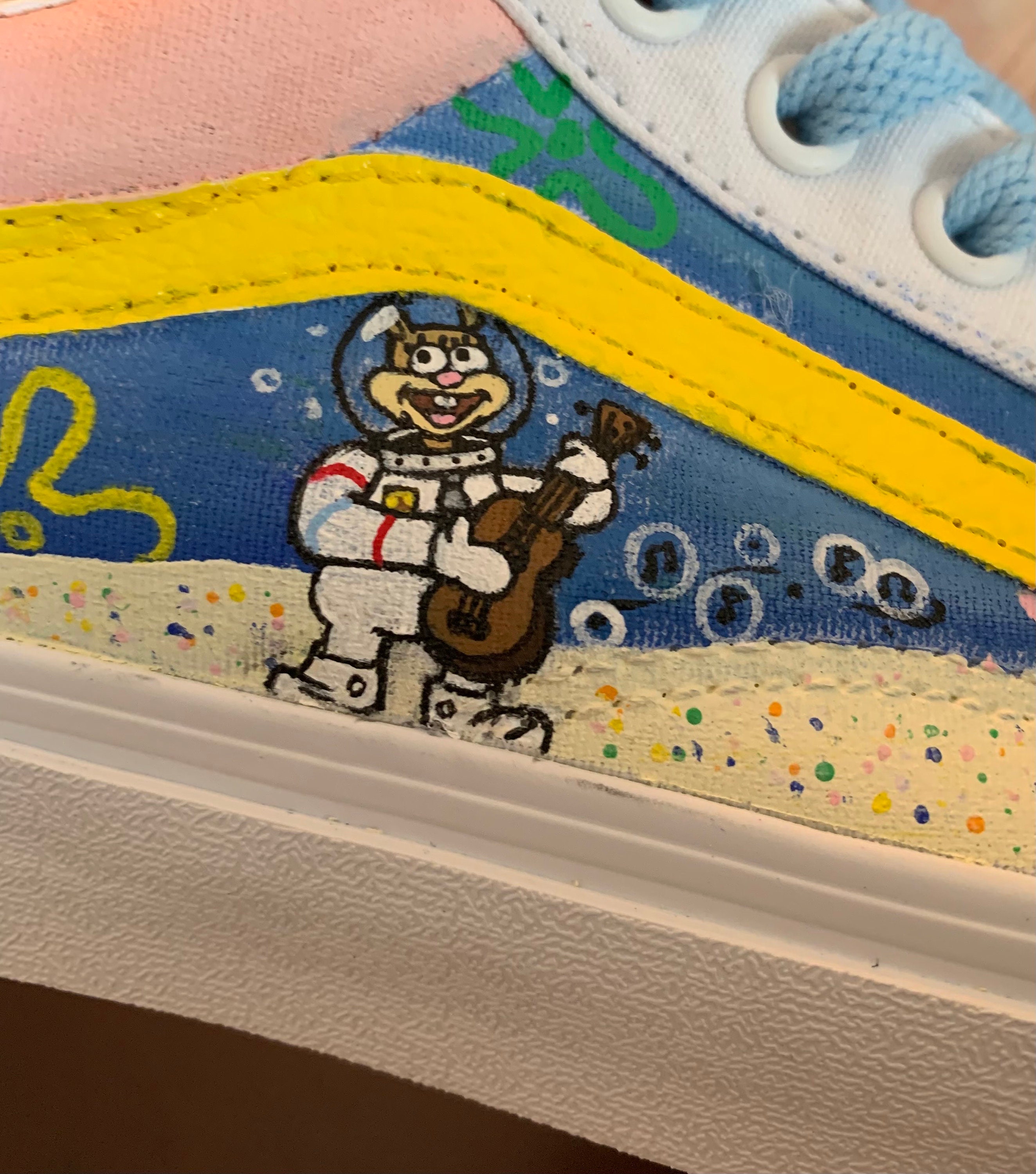 Spongebob Custom Painted Vans - Etsy