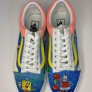 Spongebob Custom Painted Vans - Etsy