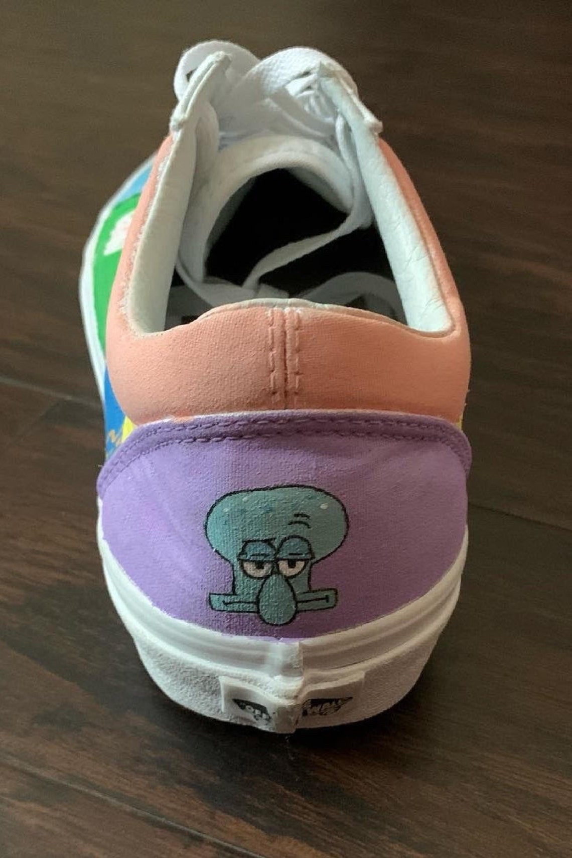 Spongebob Custom Painted Vans | Etsy