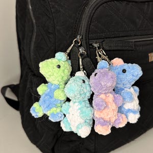Crochet Dino Keychain - Etsy