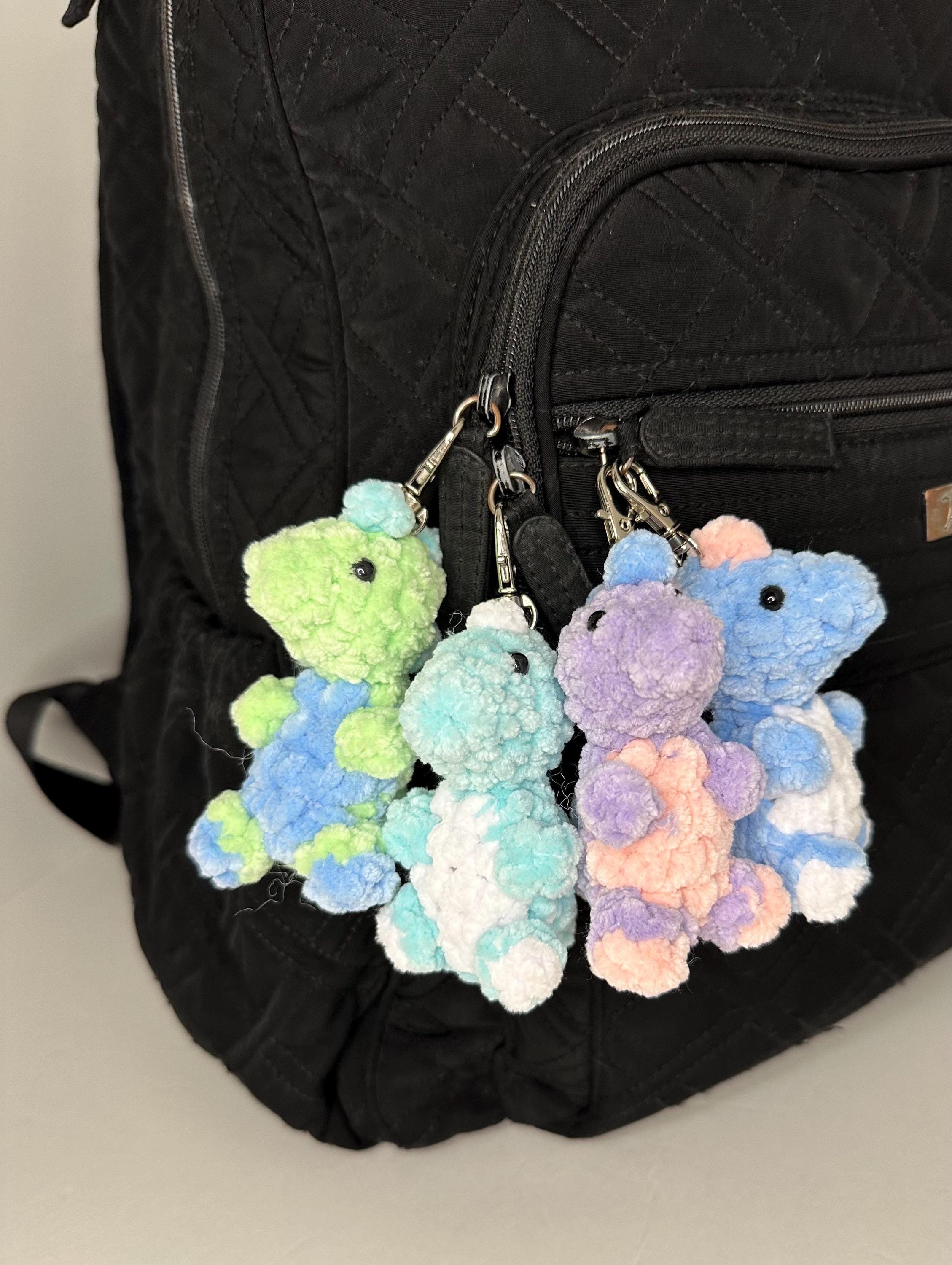 Crochet Dino Keychain - Etsy