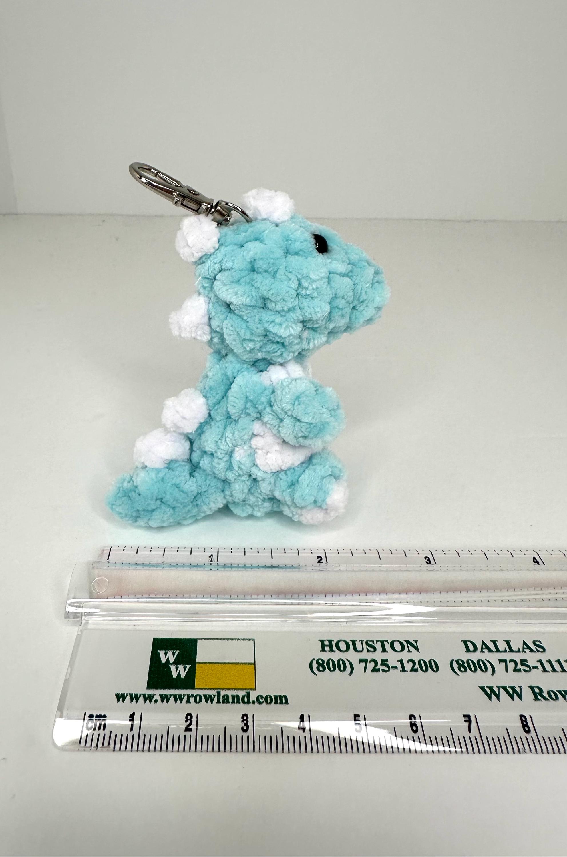 Crochet Dino Keychain - Etsy