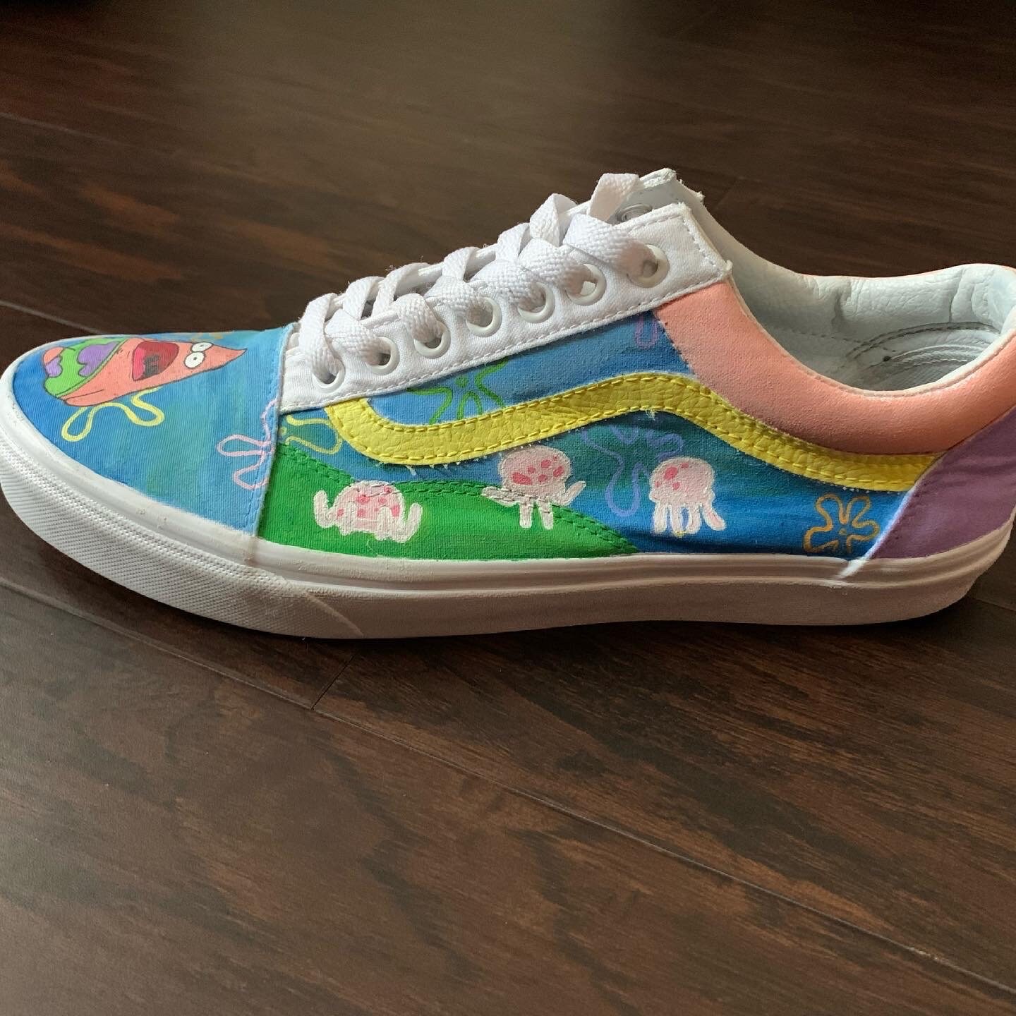 Spongebob Custom Painted Vans - Etsy
