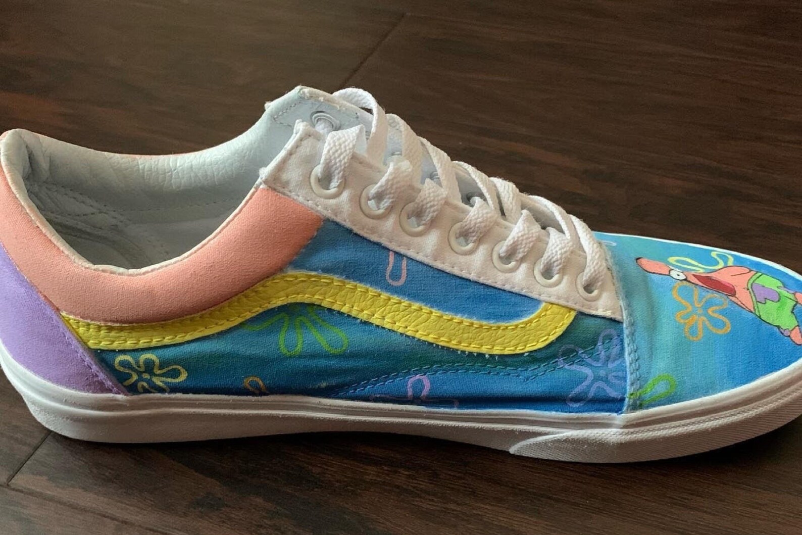 Spongebob Custom Painted Vans | Etsy