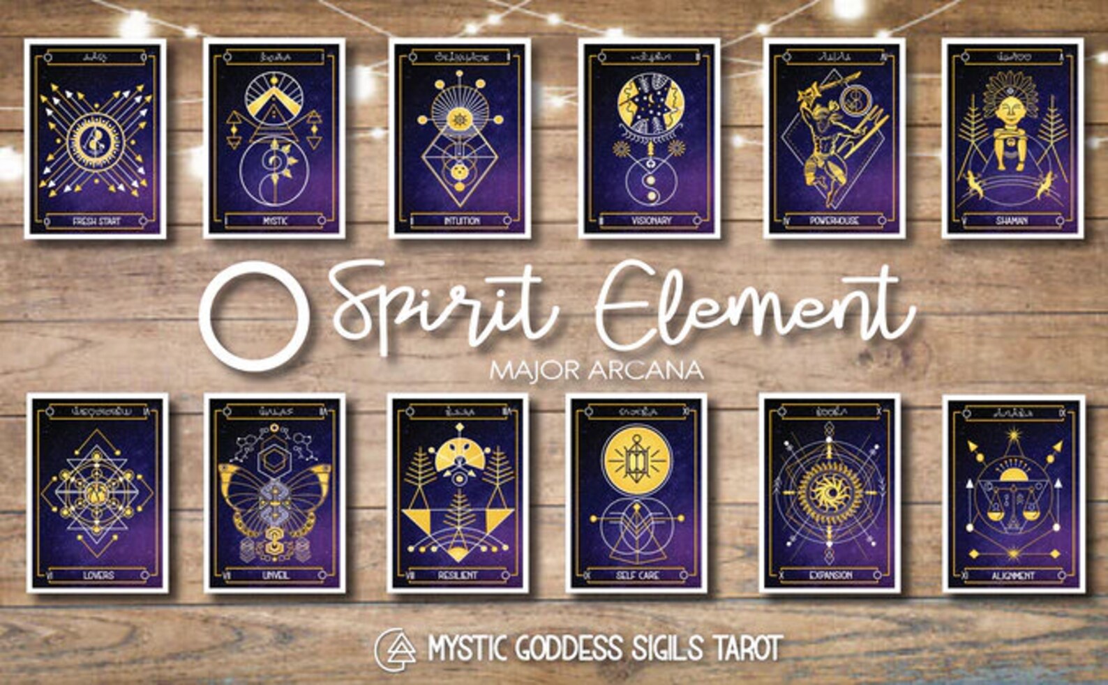 Mystic Goddess Sigils Tarot Deck: 78-cards PDF Guidebook Tin Box, Filipino Art, Philippines ...