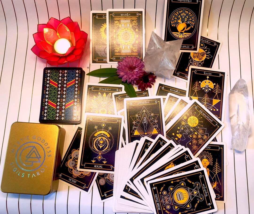 Mystic Goddess Sigils Tarot Deck: 78-cards PDF Guidebook - Etsy