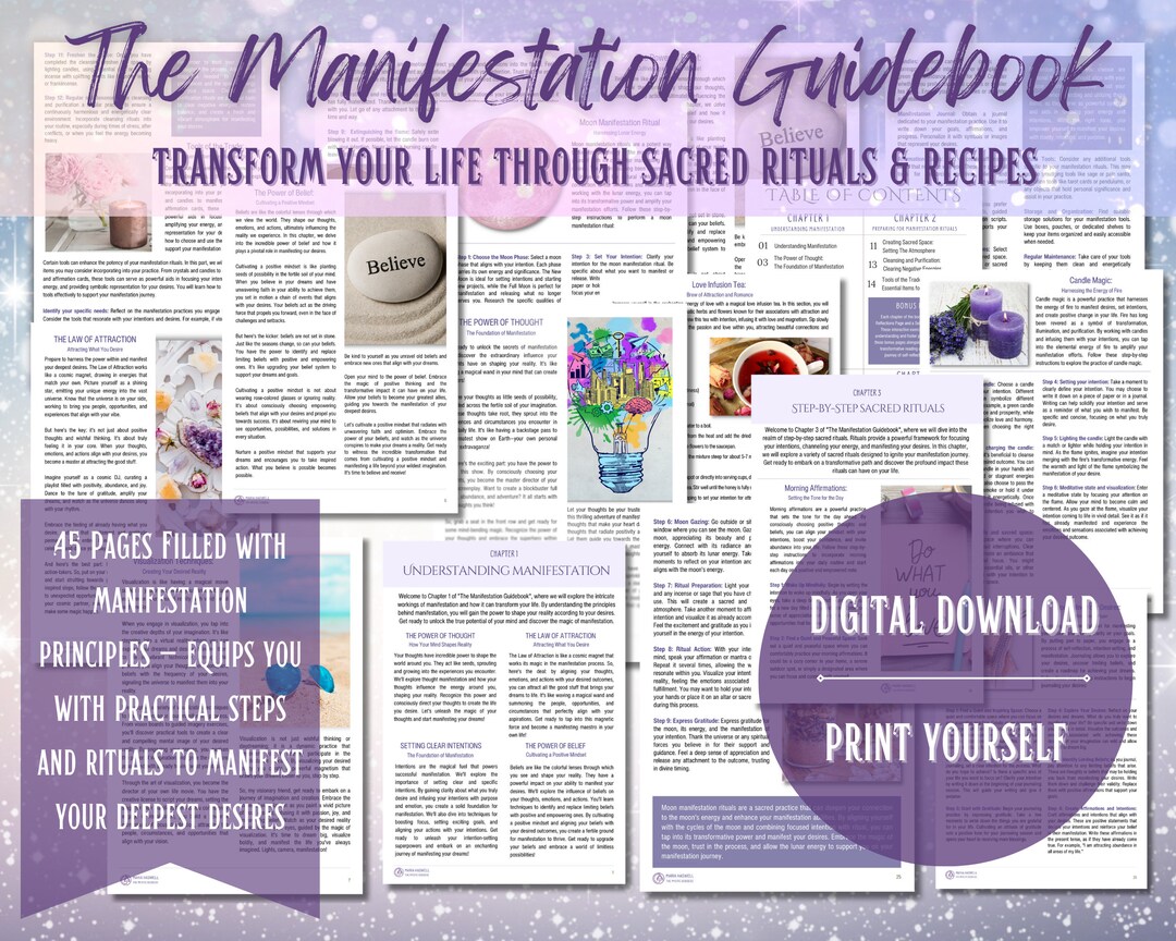 Manifestation Guidebook: Transform Through Sacred Rituals, Recipes ...