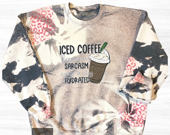 Christmas Junkie Bleached Sweatshirt Fall Sweatshirt - Etsy