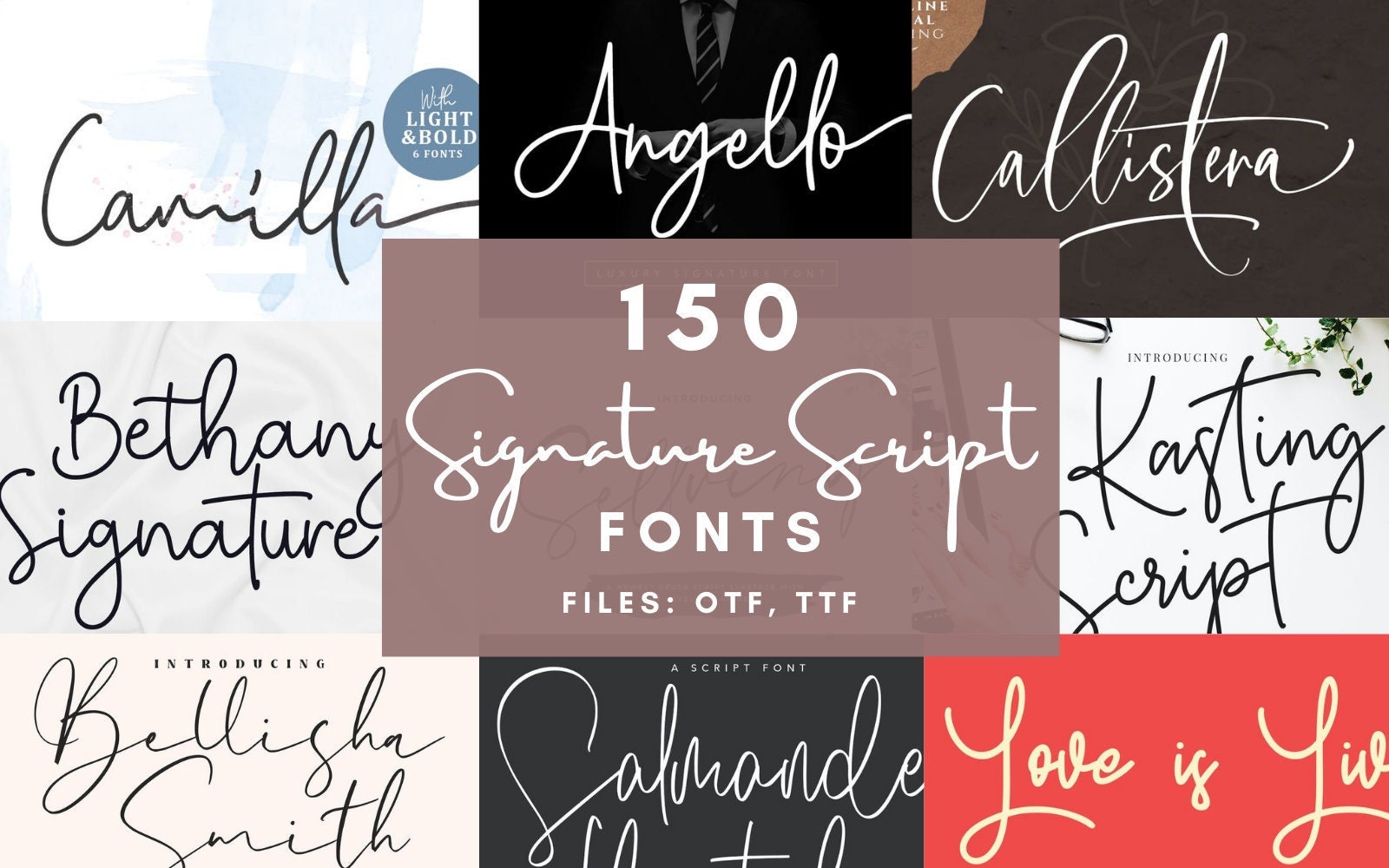 Masculine Cursive Fonts