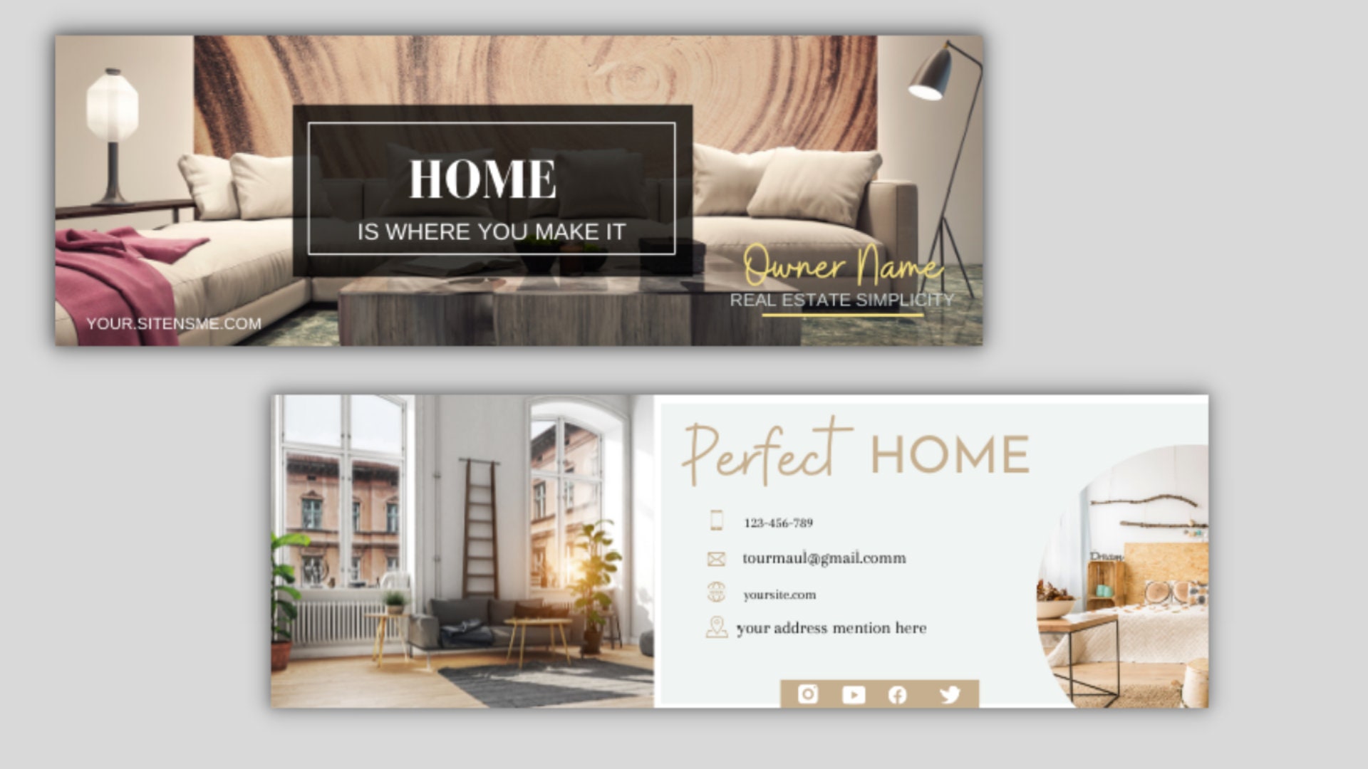 Email Header for Real Estate Agents Real Estate Social Media | Etsy