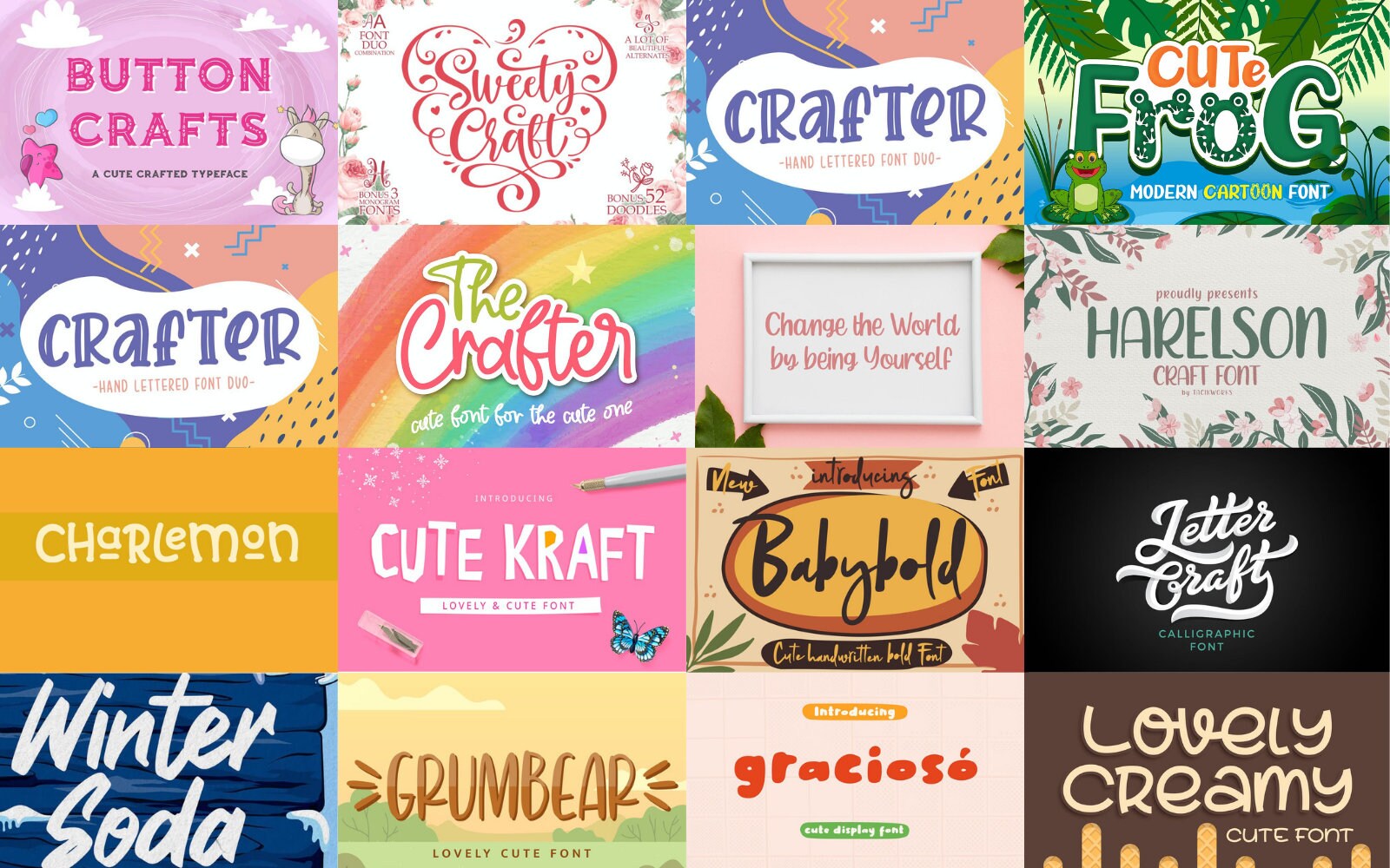 150 Cute Font Bundle Best Seller Font Font Bundles Craft Font Lovely ...