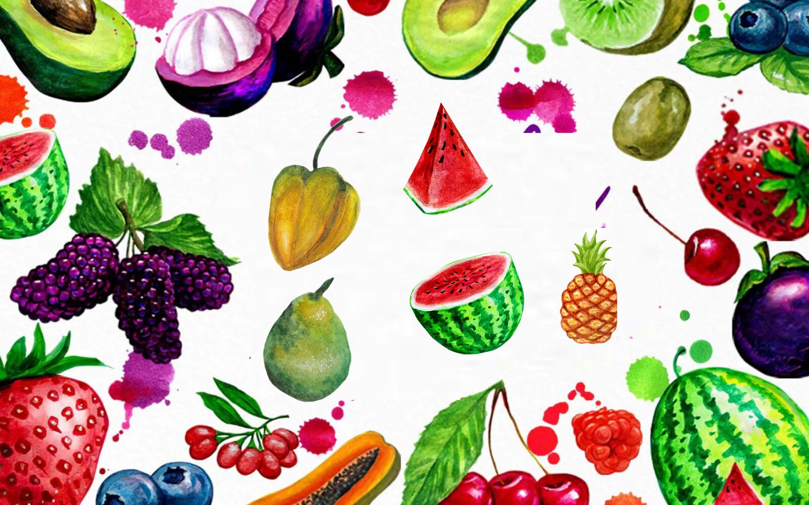 400 Watercolor Fruits Clipart Collection Fruit Variety - Etsy