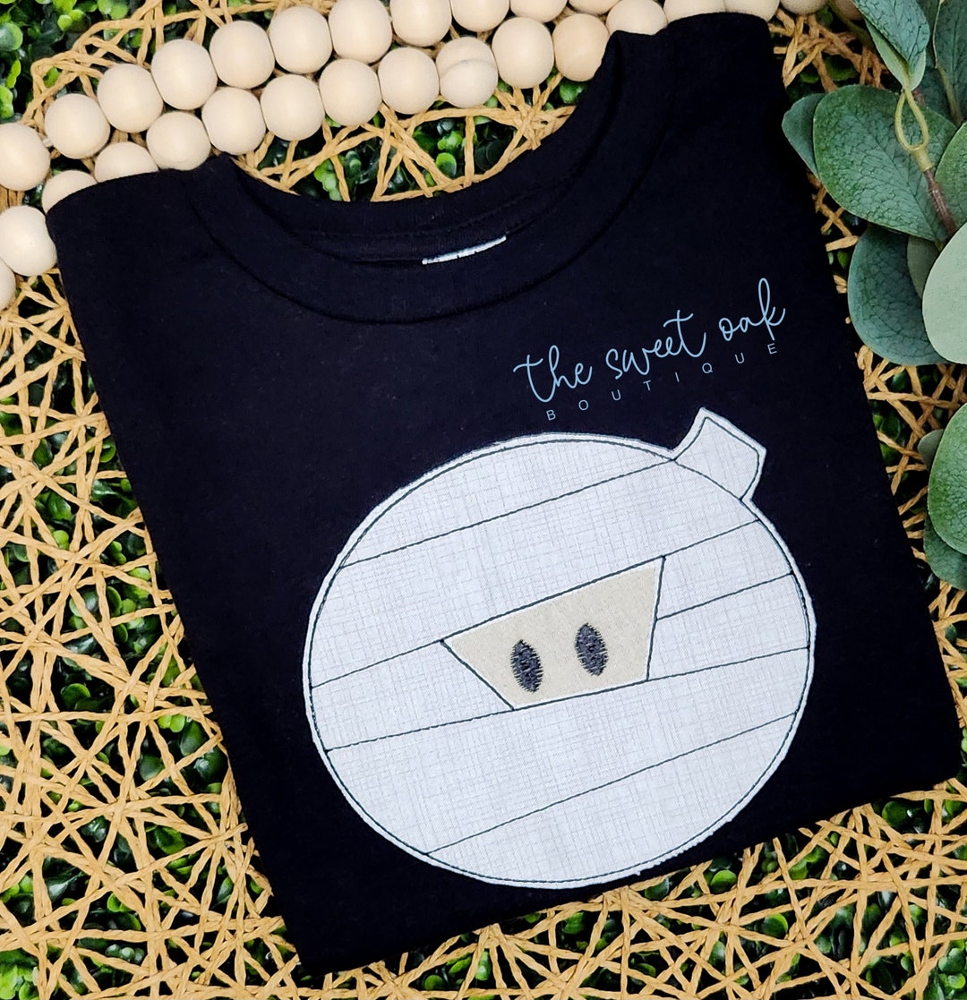 Kids Mummy Shirt Applique Halloween Shirt Custom Toddler Halloween ...