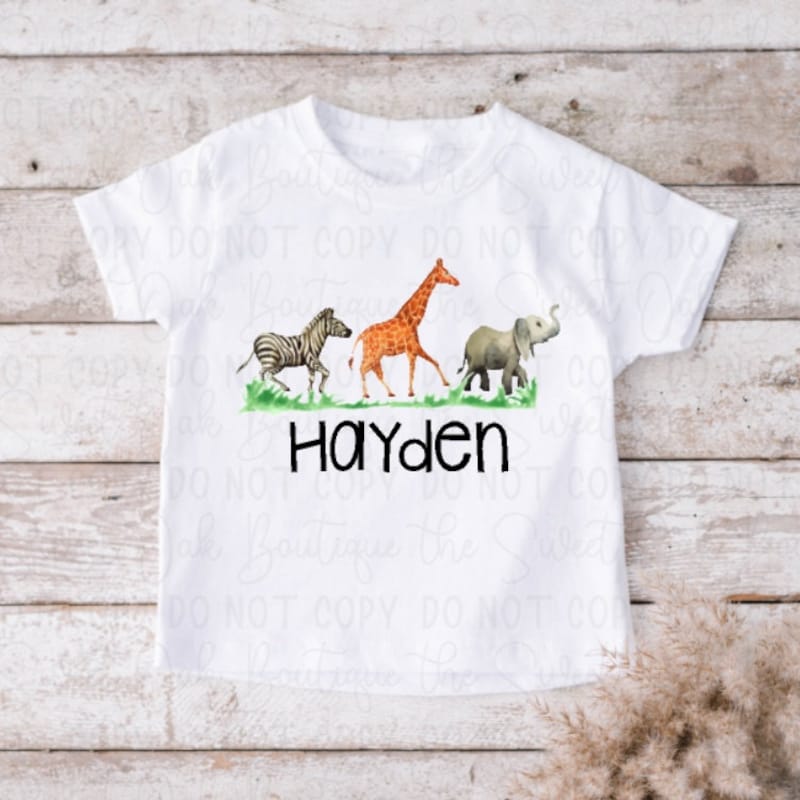 Zoo Birthday Shirt - Etsy