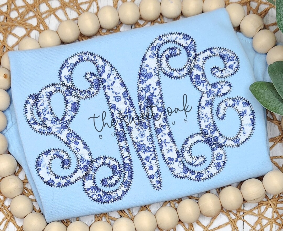 Applique Monogram Shirt Custom Toddler Shirt Kid Monogram Shirt ...