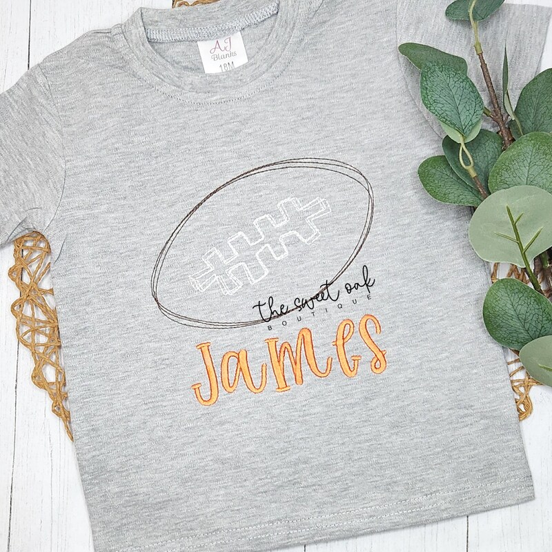 Embroidered Football - Etsy