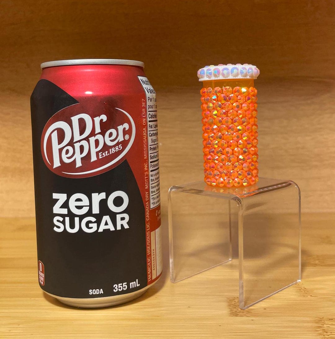 Bedazzled Pill Bottle Storage - Stash - Container - Non-child Lock - Etsy