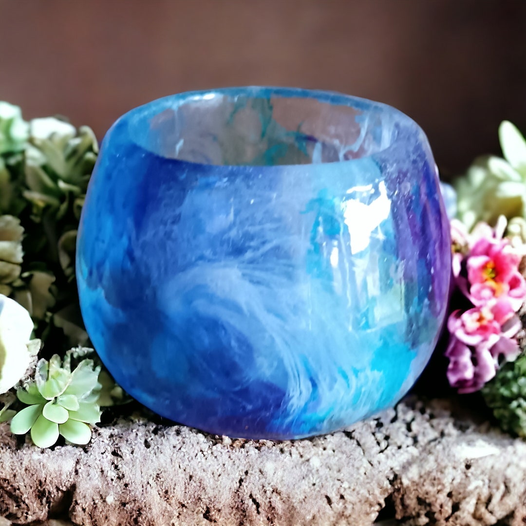 Epoxy Resin Round Pen Holder - Etsy