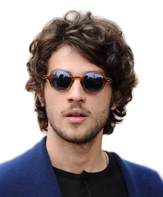 Most Realistic Wig Groovy Curly Wig For Men Natural Look Etsy