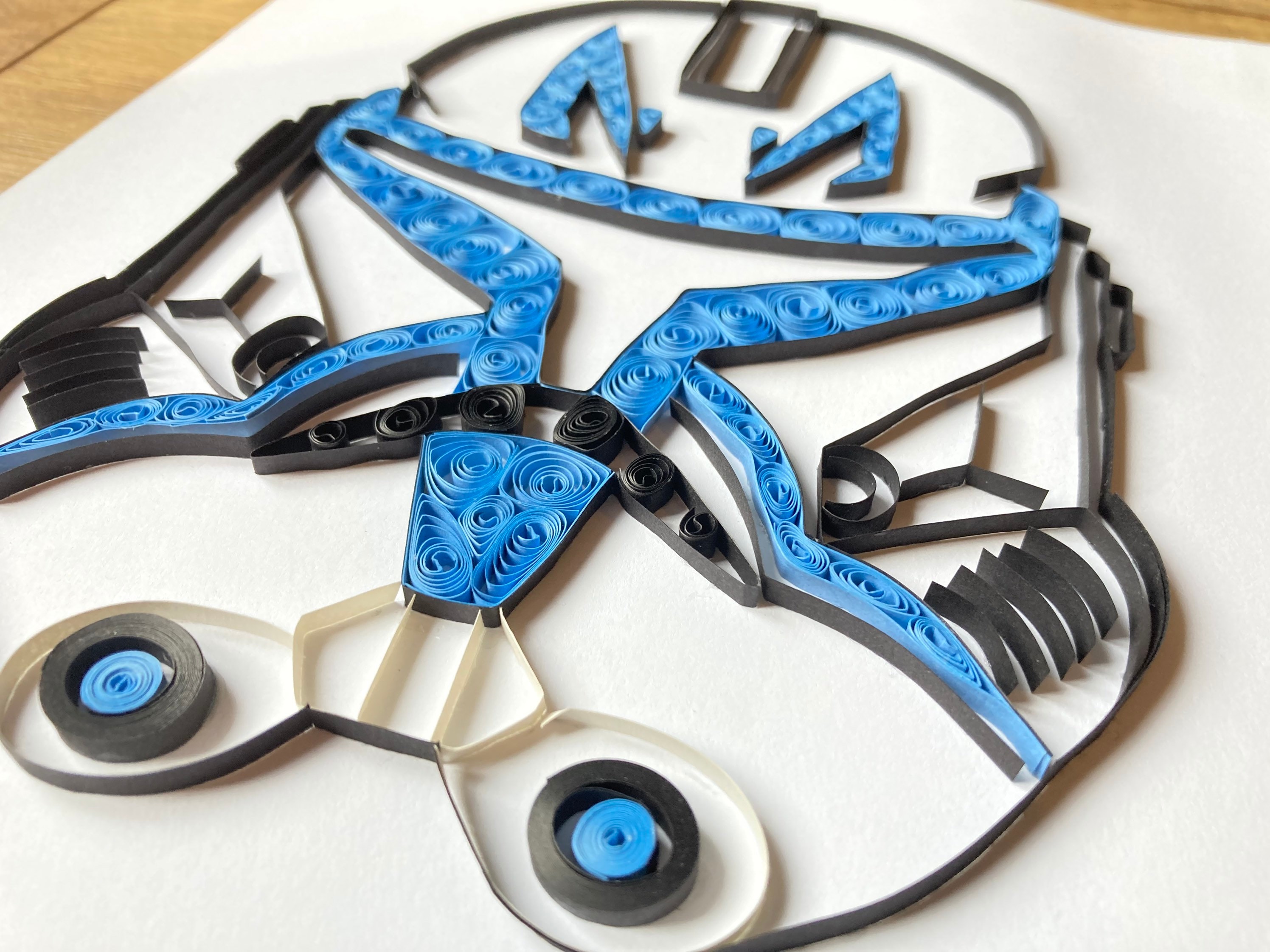 Paper Quilling Star Wars Captain Rex Clone Trooper Helmet - Etsy