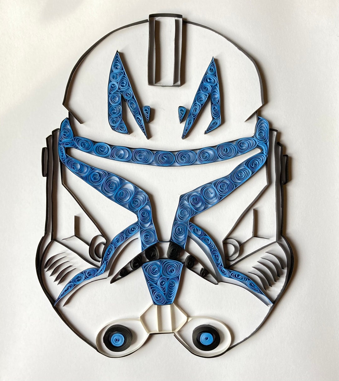 Paper Quilling Star Wars Captain Rex Clone Trooper Helmet - Etsy