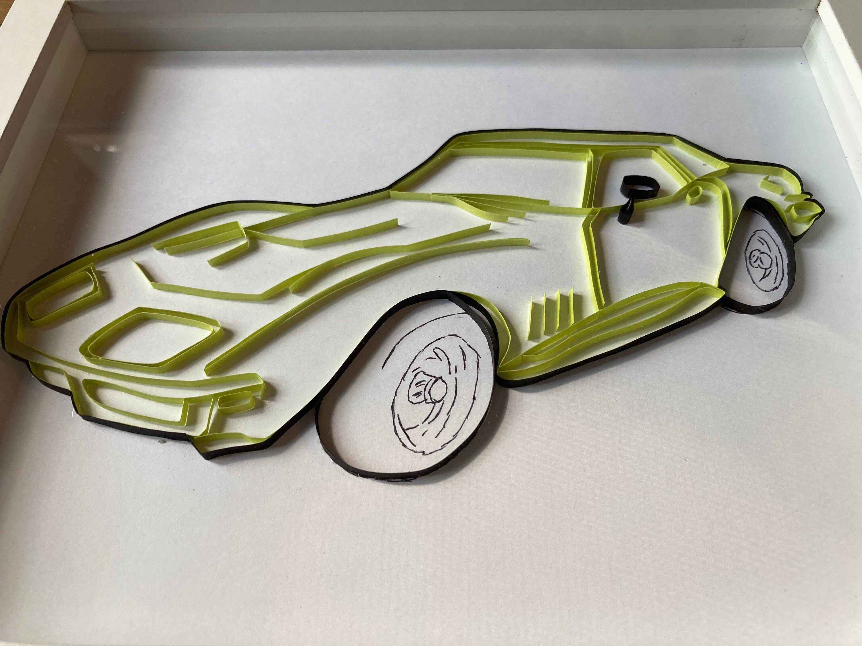 Paper Quilling Vintage Corvette Stingray - Etsy