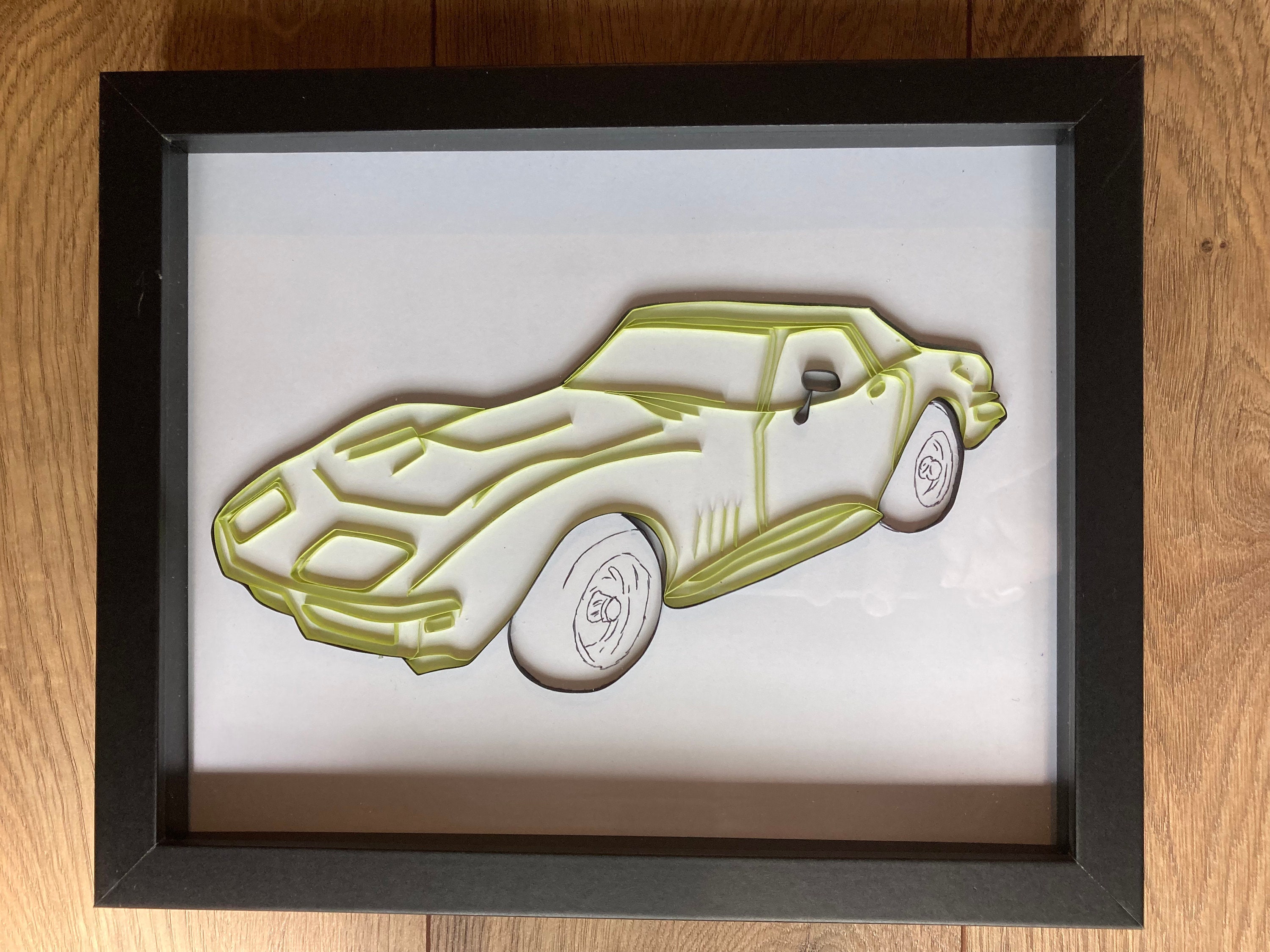 Paper Quilling Vintage Corvette Stingray - Etsy