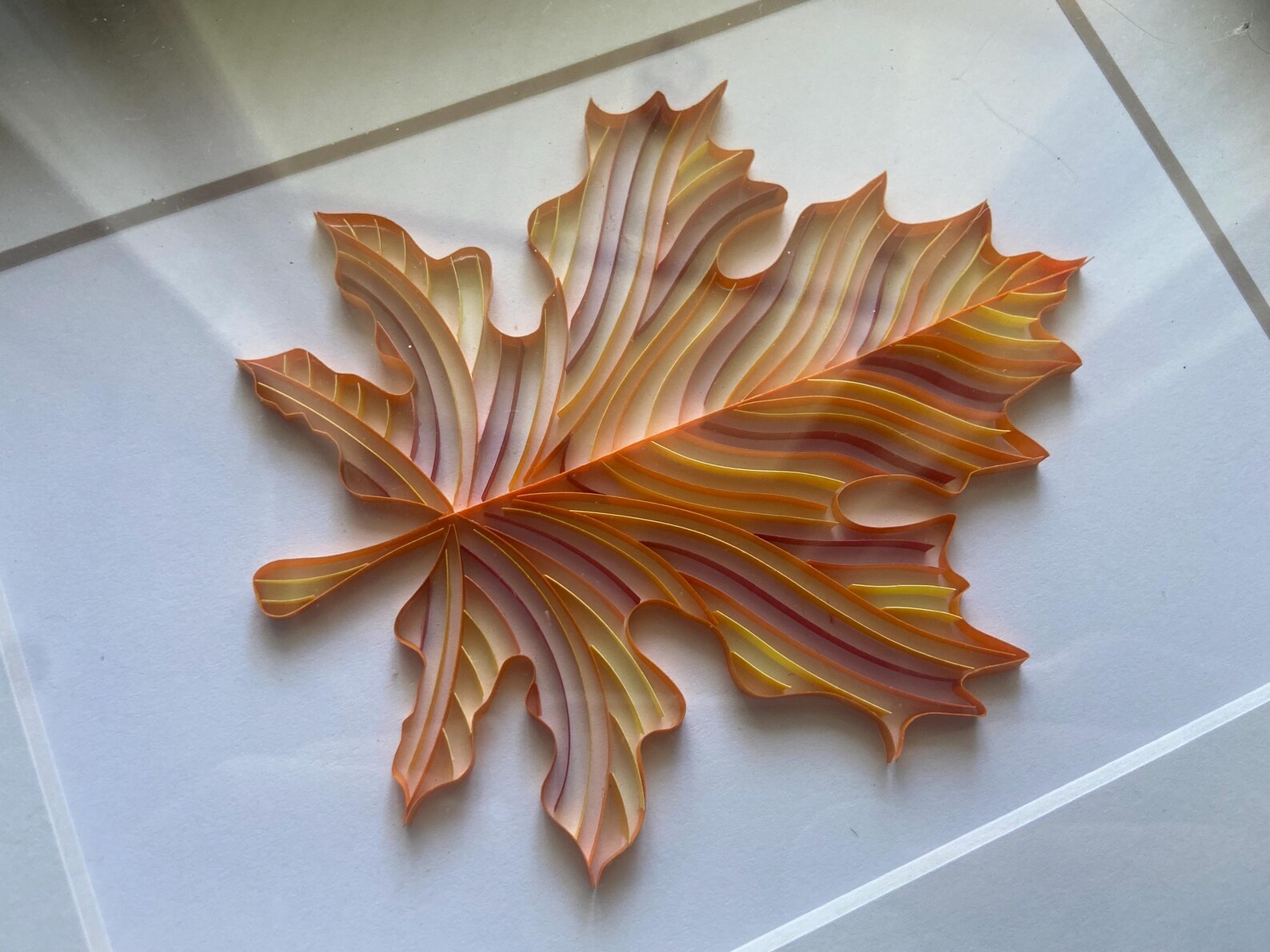 Paper Quilled Leaf, Fall Art, Quilling Artwork - Etsy