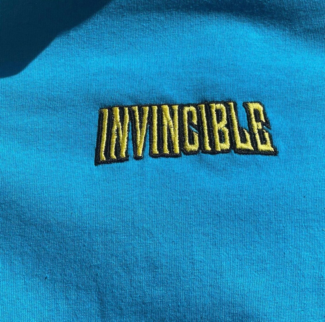 INVINCIBLE Embroidered Tshirt | Etsy