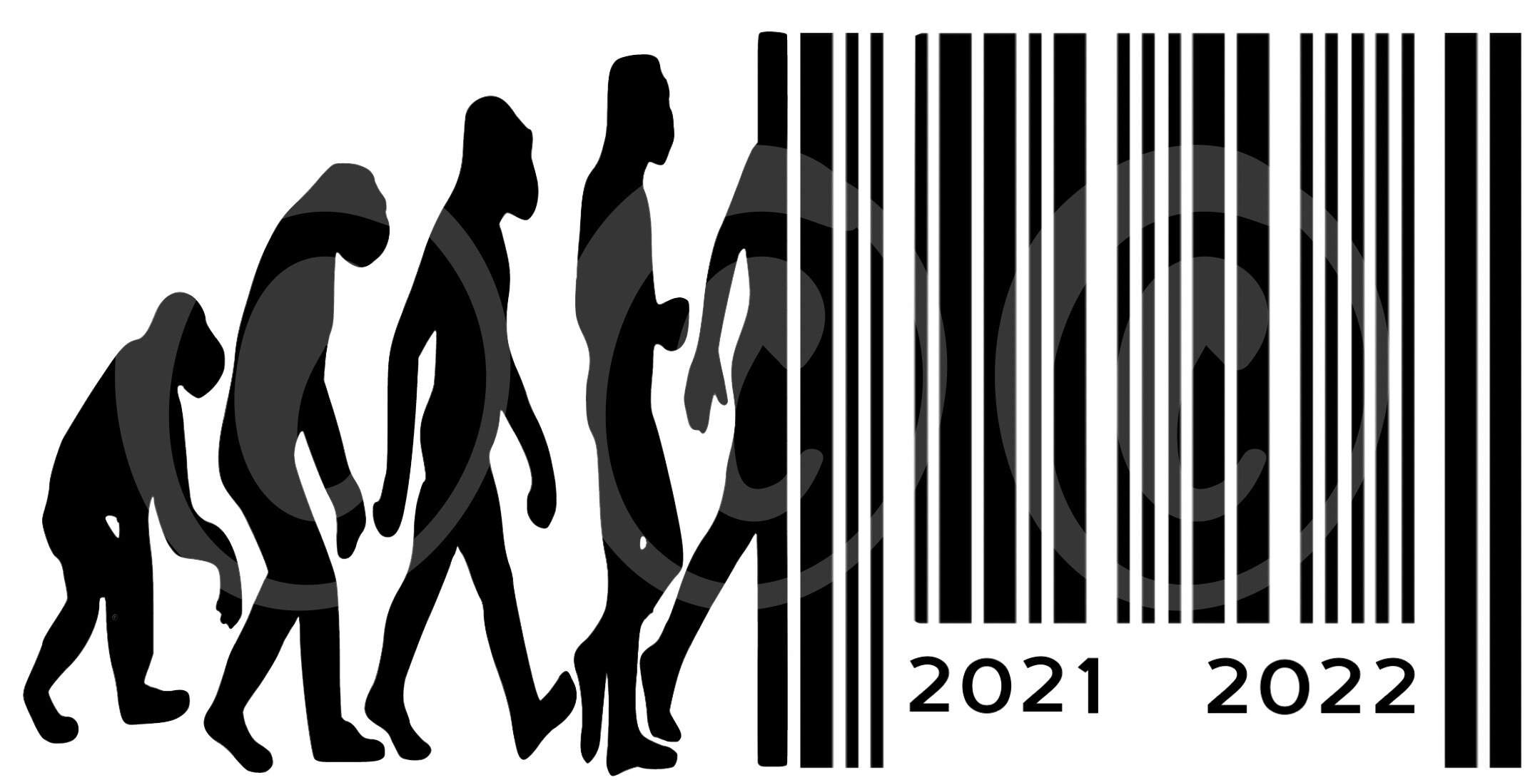 Evolution Barcode Passport SVG PNG - Etsy