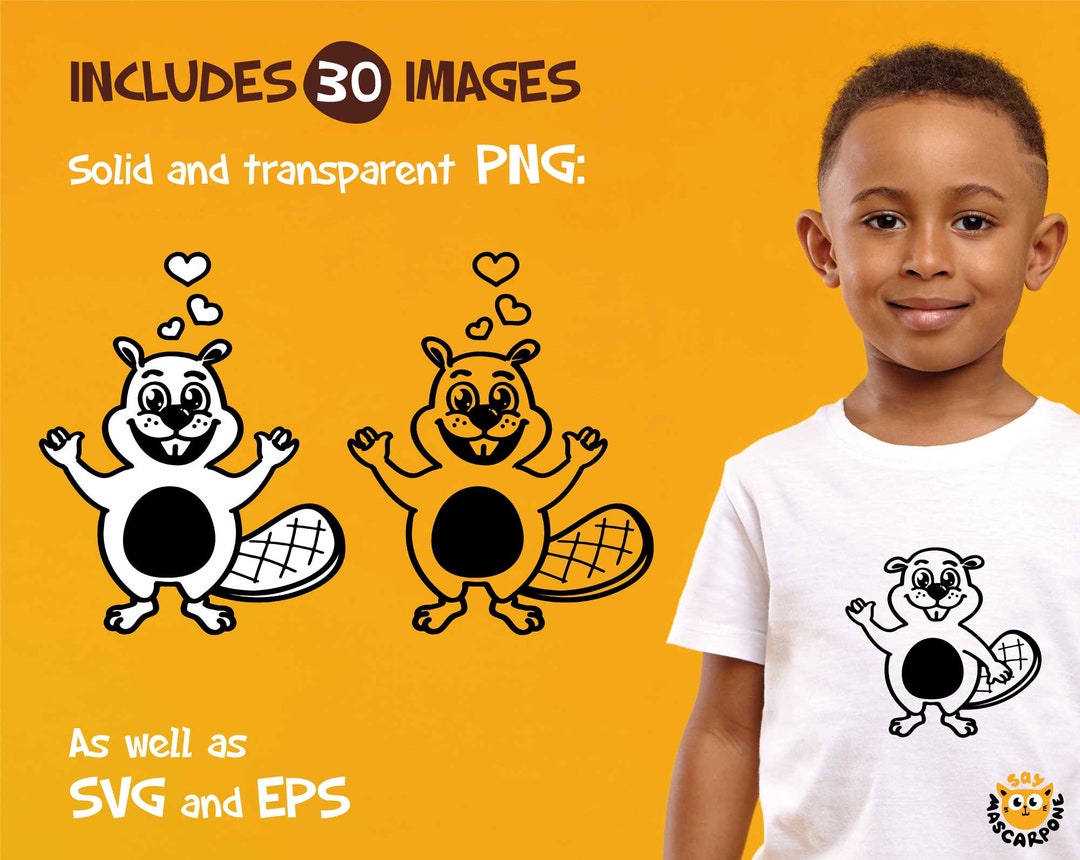 Beaver Digital Stamps, Beaver Svg Files for Cricut, Monogram Svg Files ...