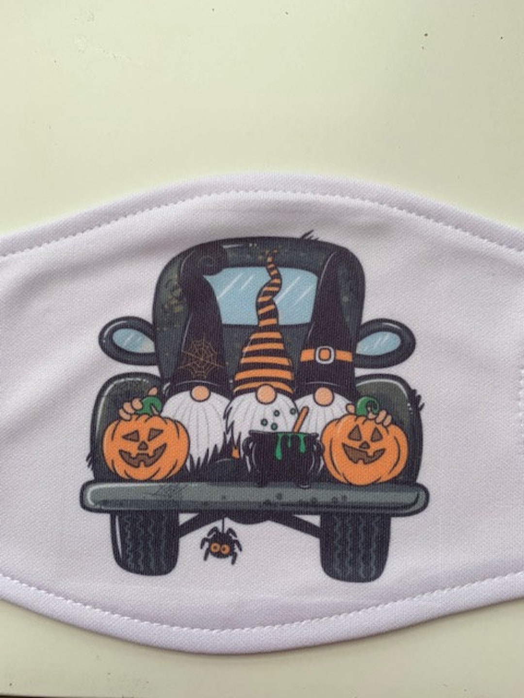 Halloween Face Mask, Gnome Mask, Halloween Mask, Fall Mask, Fall Face ...