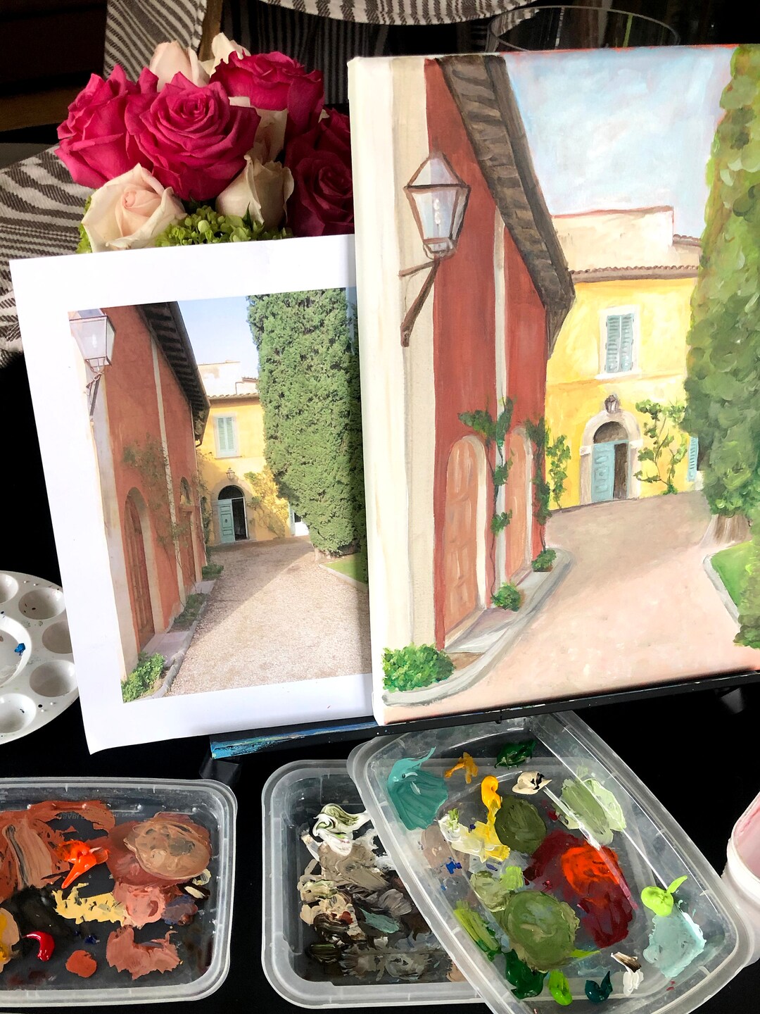 Exclusively Hand-painted House Portrait - Original Art, Artistic ...